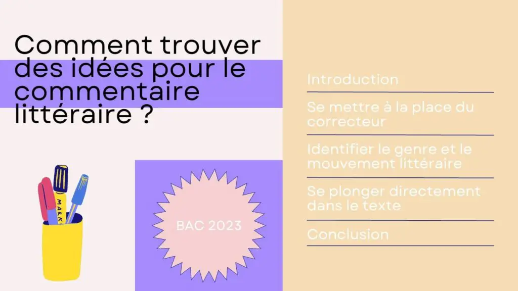 Commentaire Littéraire Archives La Classe Du Littéraire