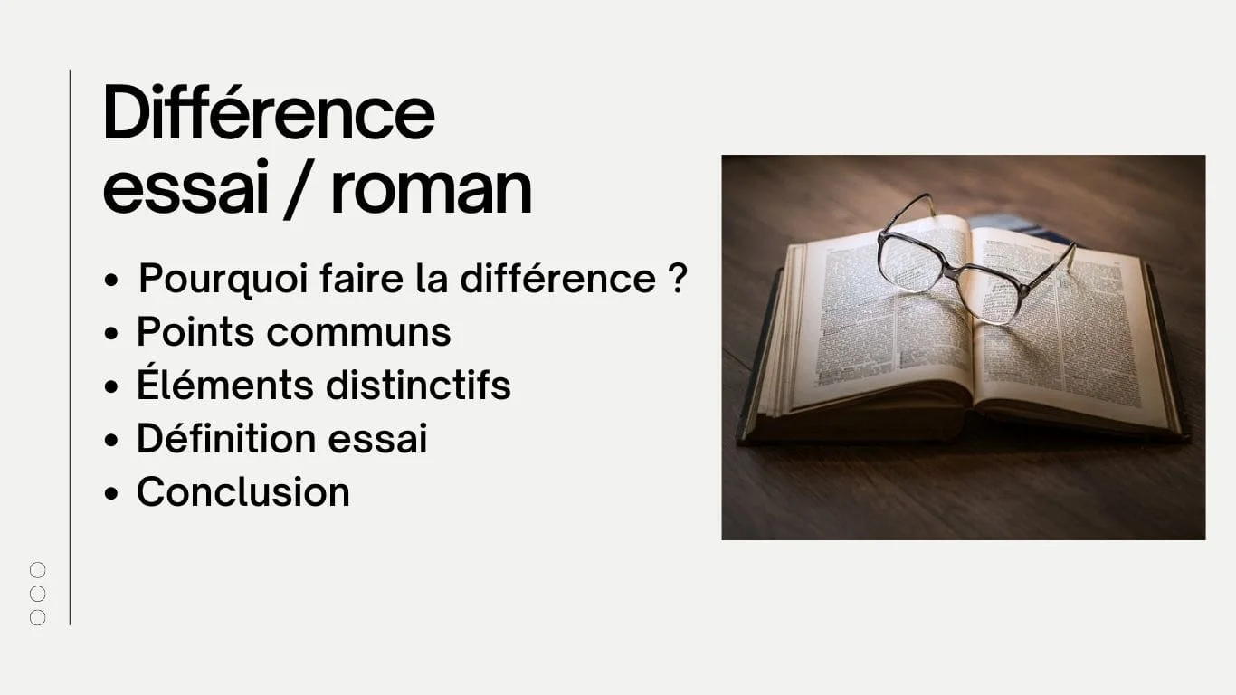 Comment faire la différence entre un essai et un roman
